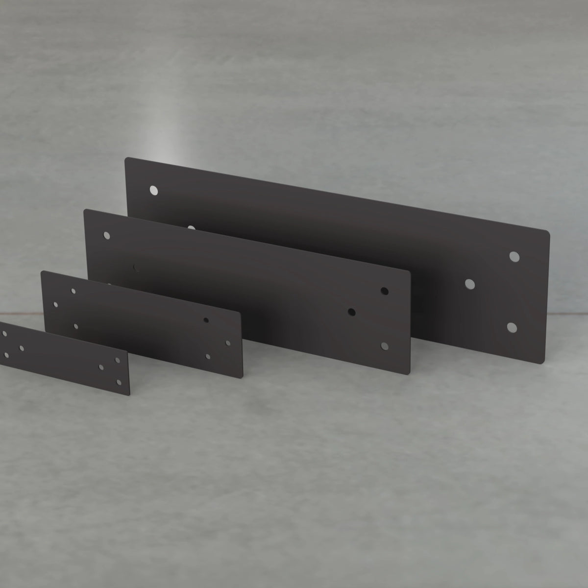Standard Style Straight Brackets | Various Sizes | Madison Iron and Wood