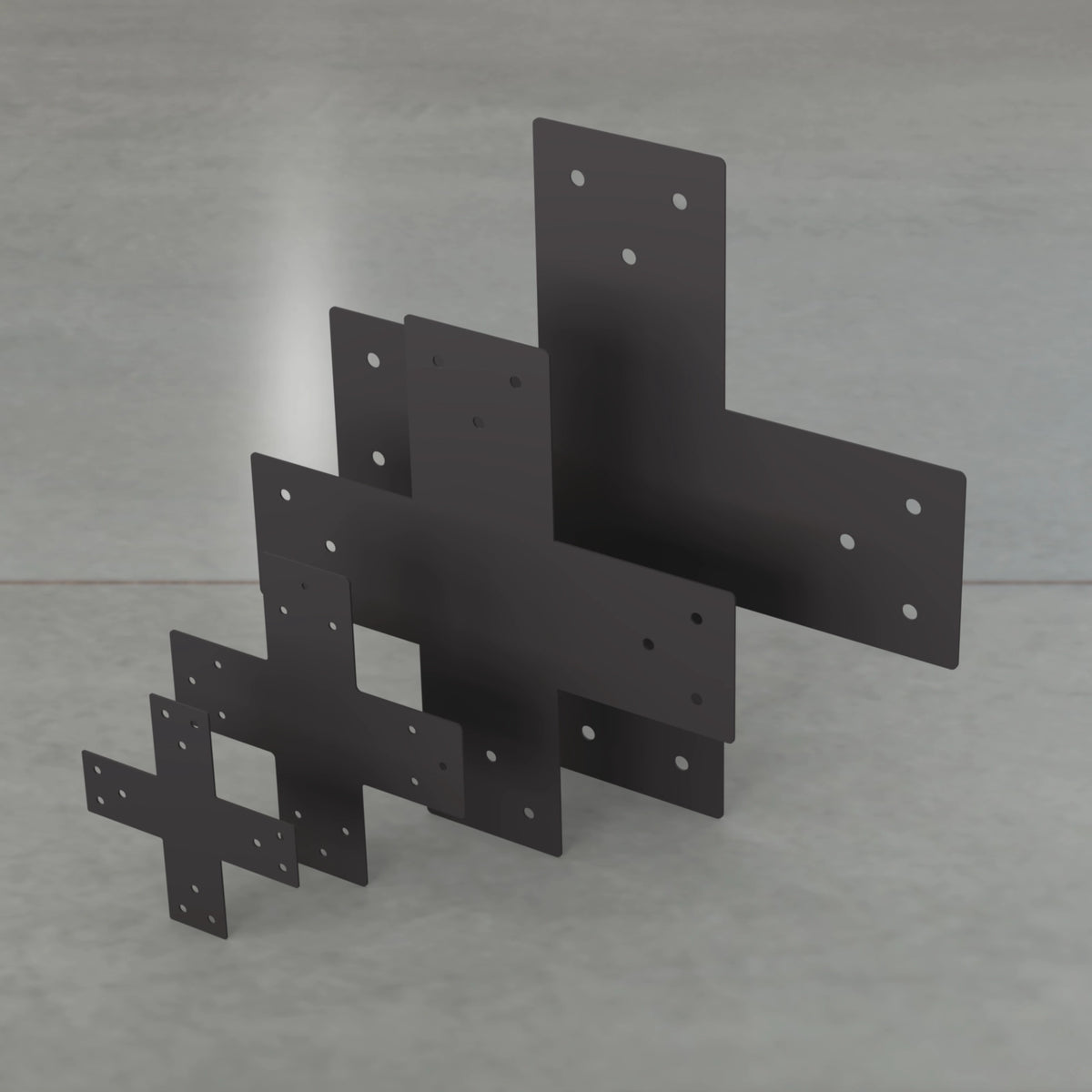 Standard Style X Brackets | Various Sizes | Madison Iron and Wood