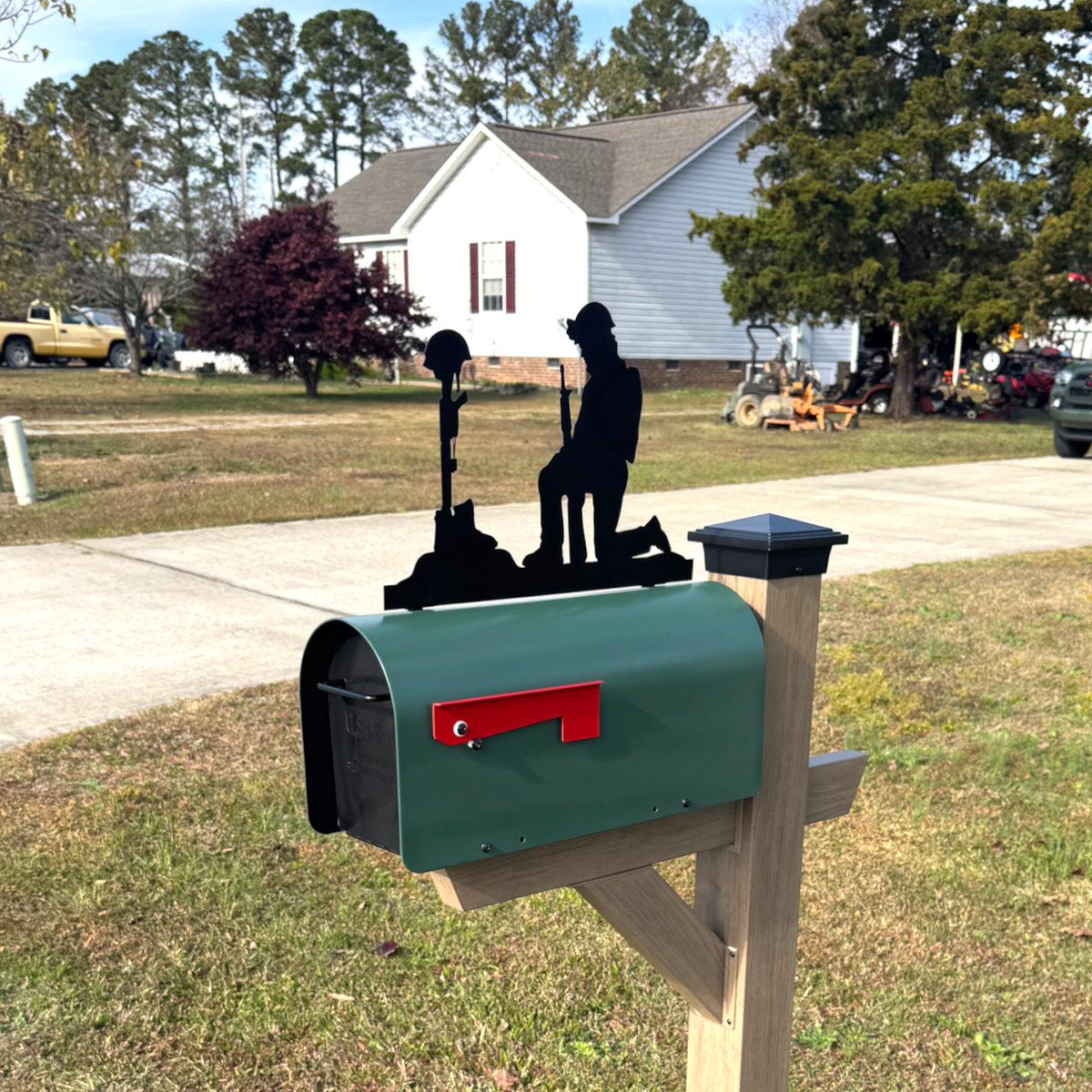 Sasquatch Mailbox Topper, Decorative Mailbox sign, Metal Sasquatch ...