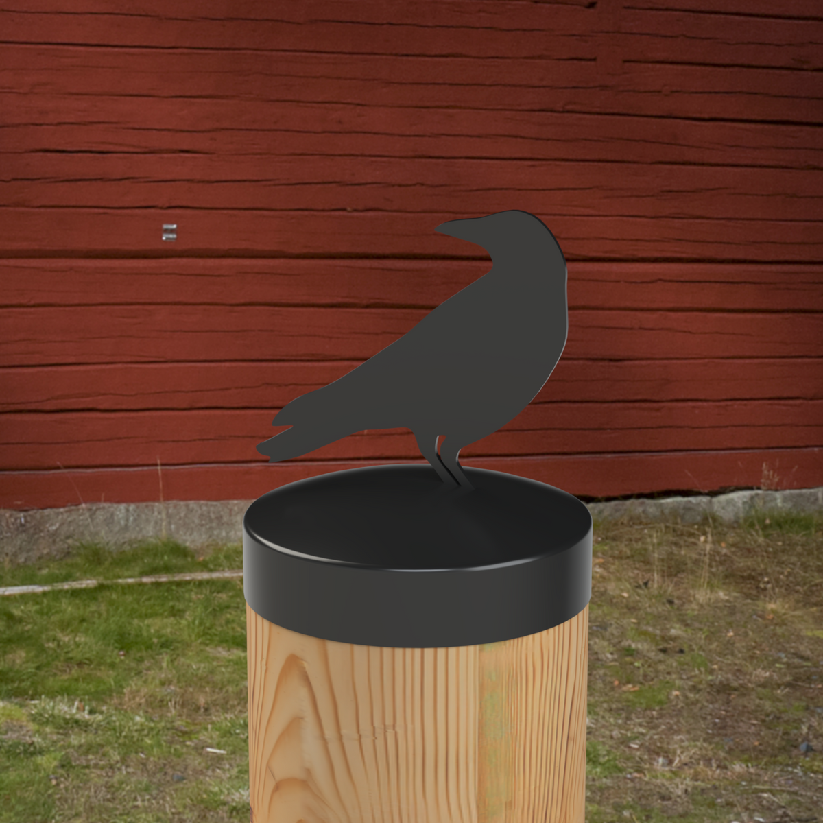 Raven, Round Post Cap - 4"x4" Post Size - Madison Iron and Wood