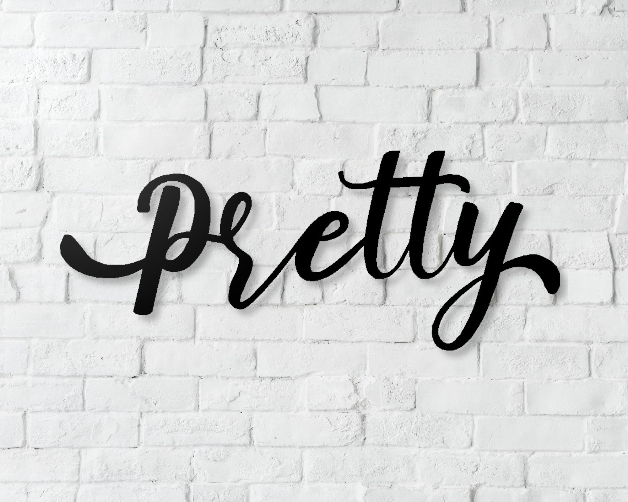 pretty Metal Word Sign, pretty Wall Decor, Christmas Gift, Gift For Her ...