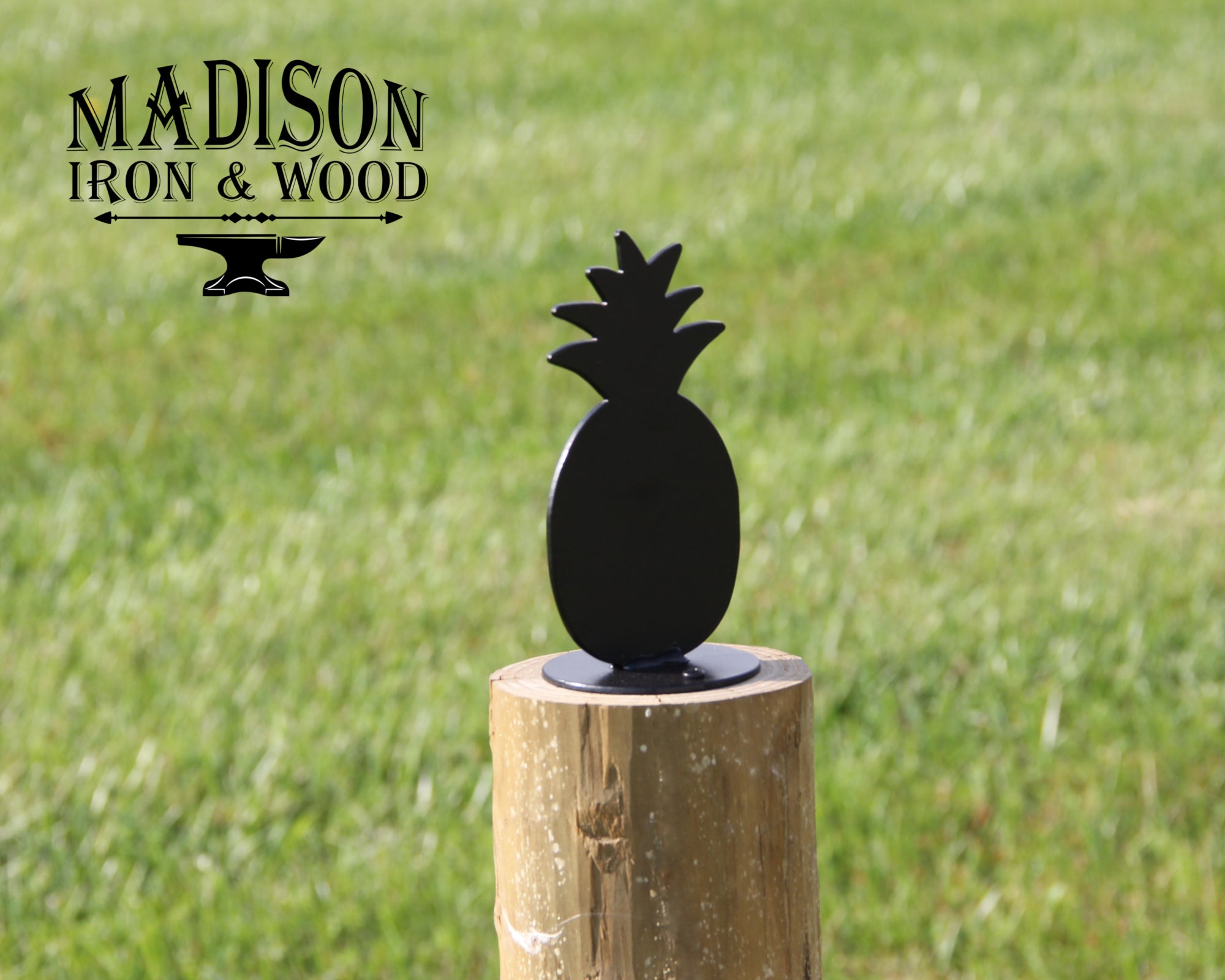 Pineapple Post Cap For Round Wood Fence Post, 3" x 3" actual size post ...