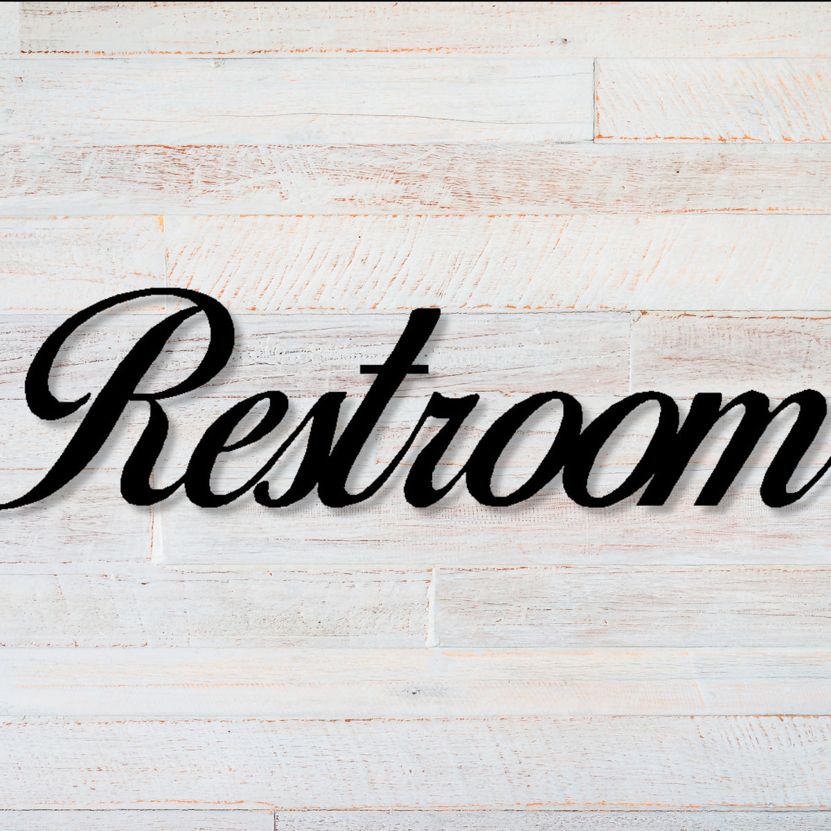 Restroom Sign, Restroom Metal Word Art, Restaurant and Business Decor ...