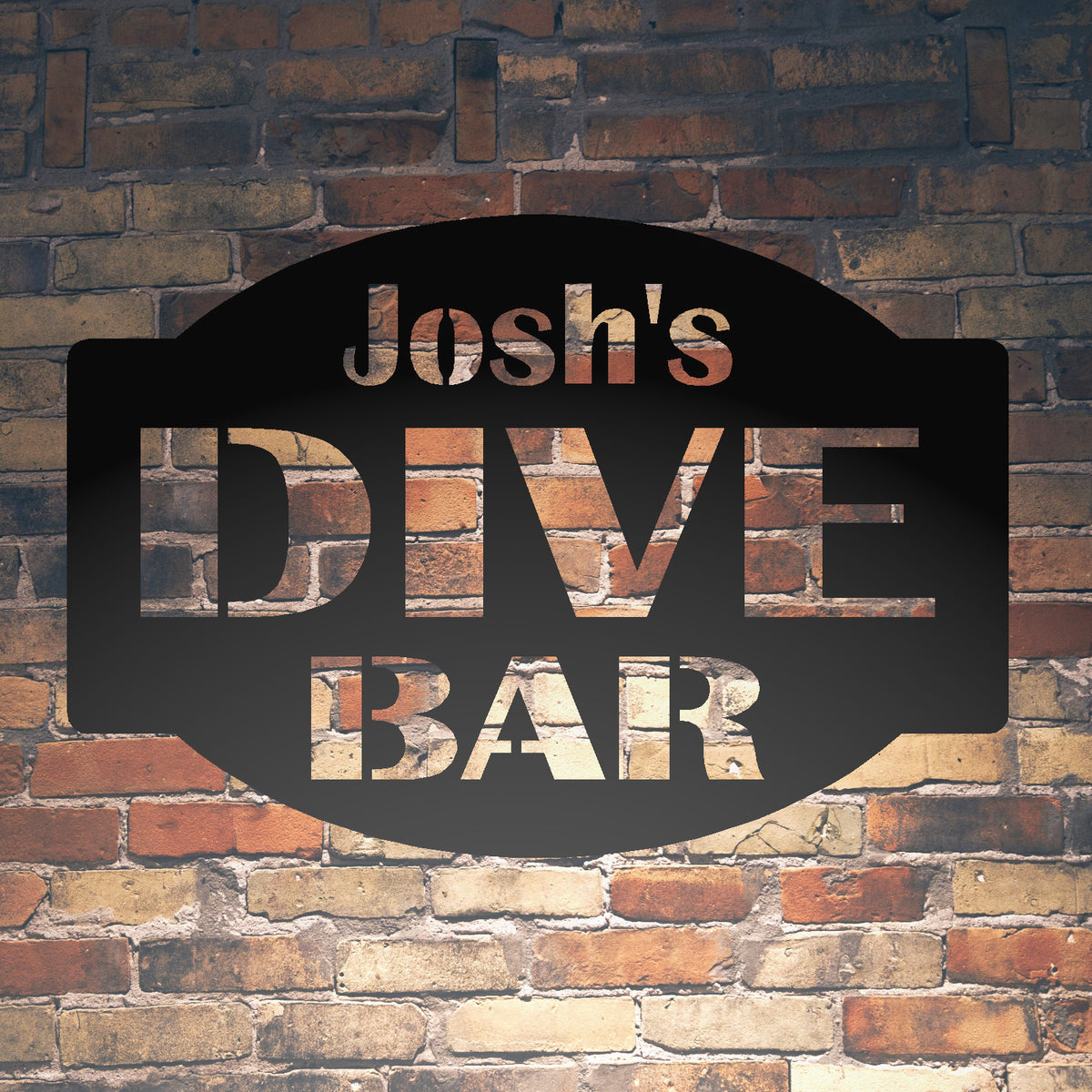 Dive Bar Personalized Sign, Unique Dive Bar Metal Sign, Custom Bar ...
