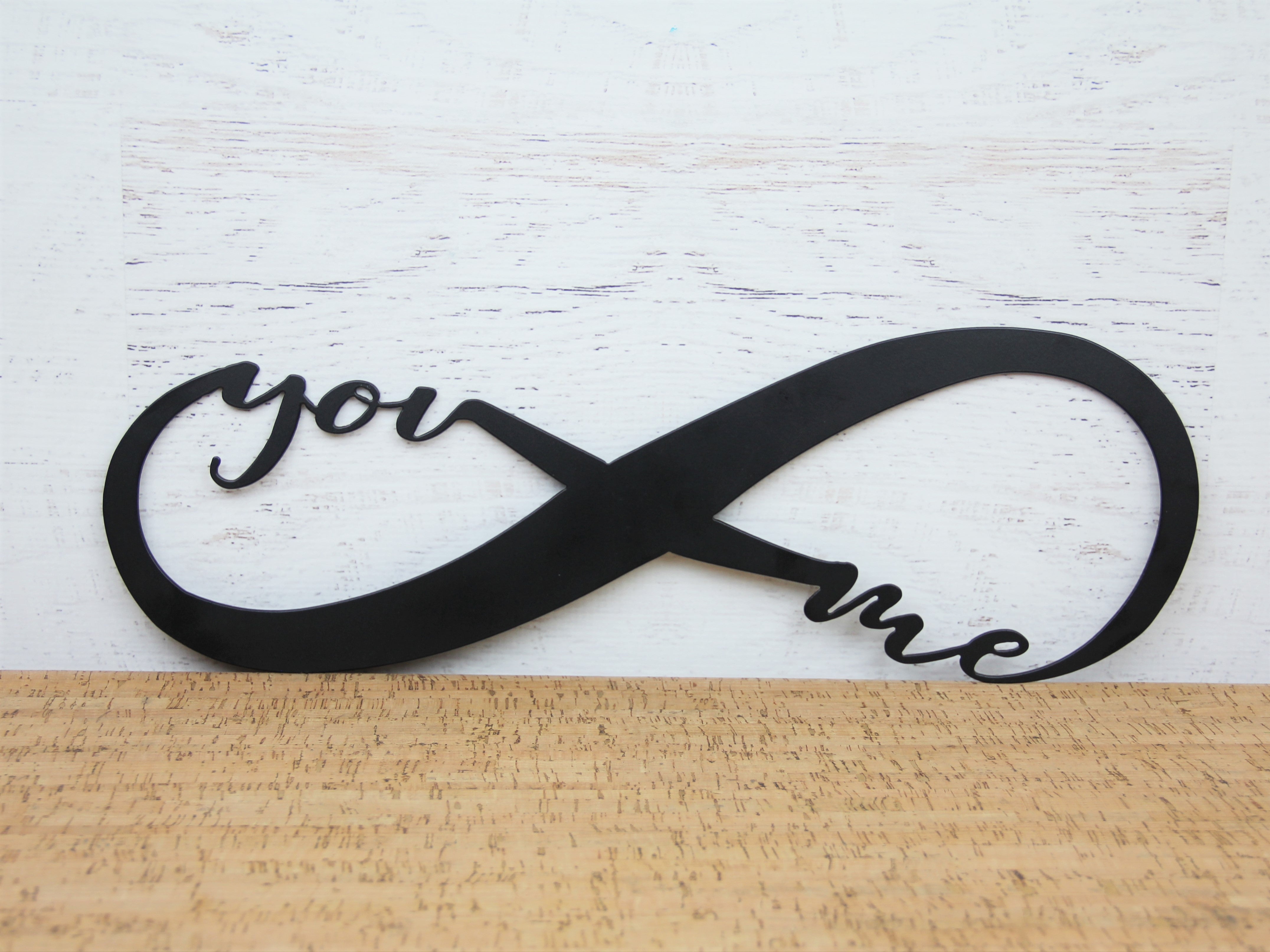 Infinity you and me sign – Madison Iron and Wood