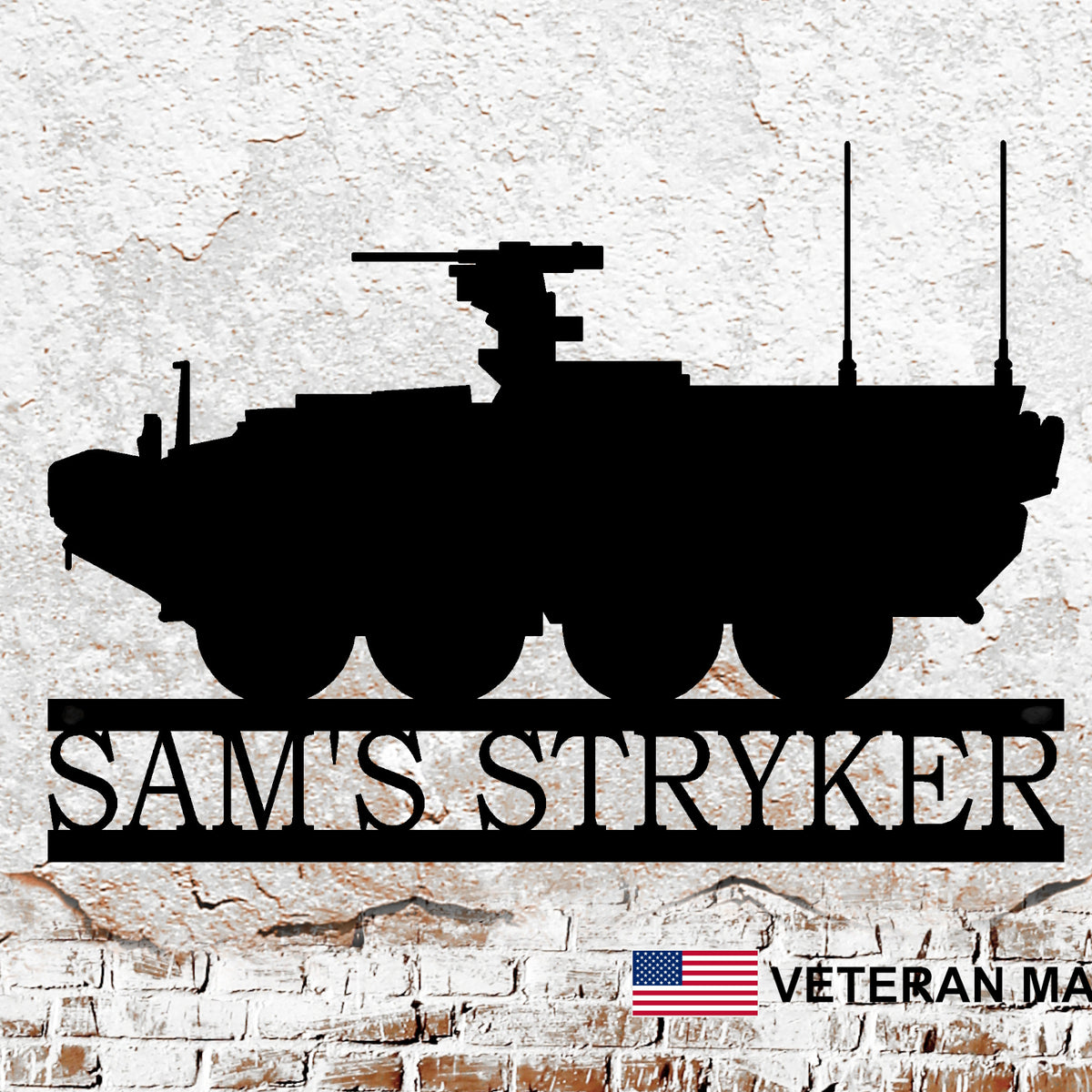 M1126 Stryker Personalized Metal Sign, Military Tank Sign, Veteran ...