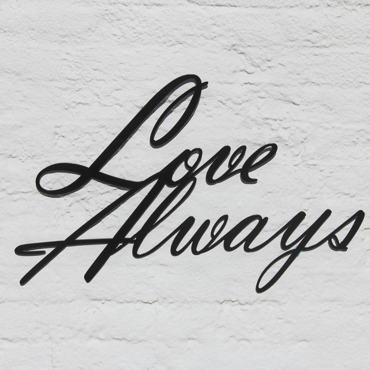 Love Always Metal Word Sign – Madison Iron and Wood