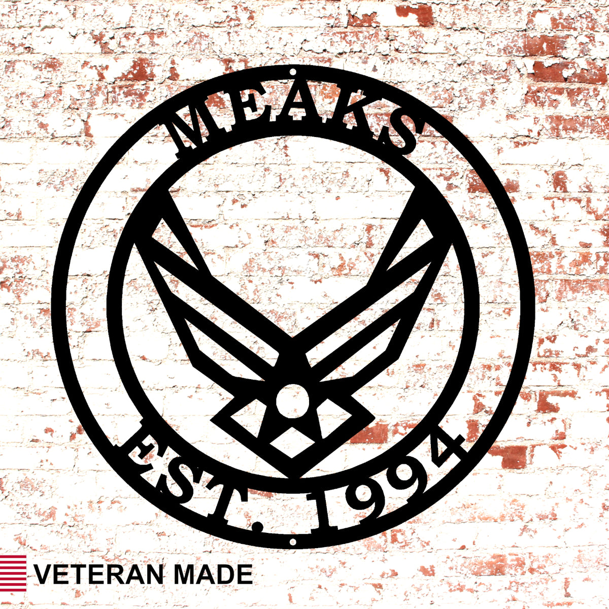 Airforce Personalized Metal Sign, Veteran Handmade Decor, Airforce ...
