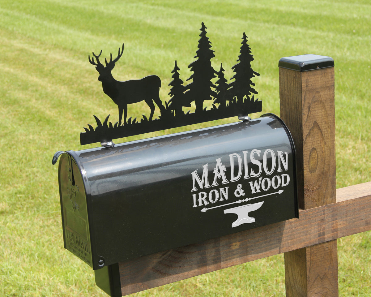 Mailbox Topper Signs - Madison Iron and Wood - Made in the USA