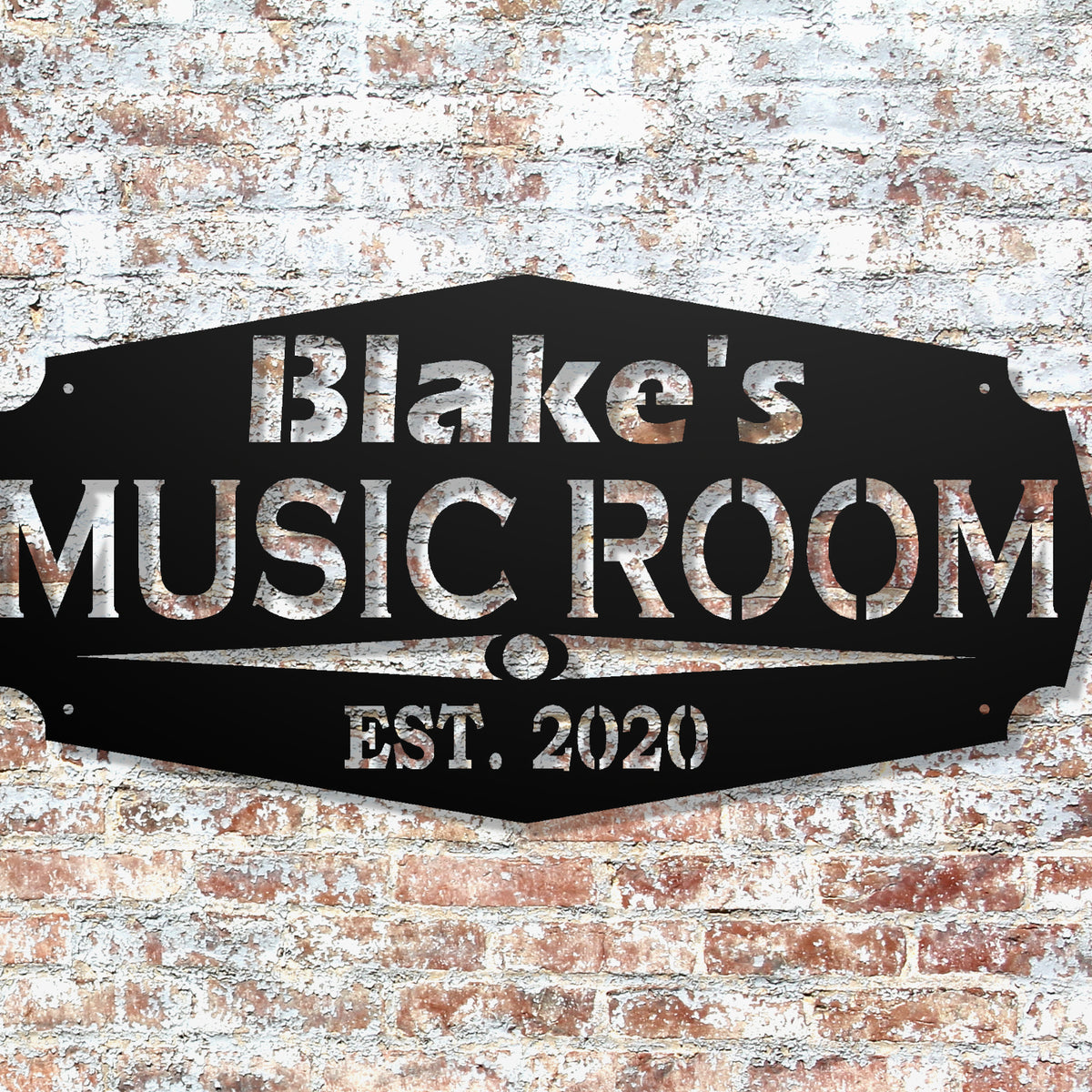 Music Room Metal Sign, Garage Band Decor, Custom Band Sign, Music Store ...