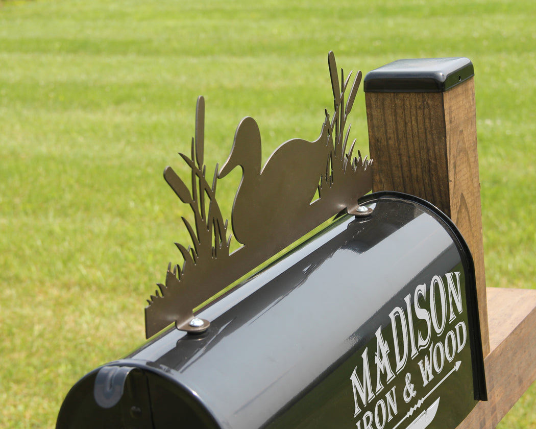 Mailbox Topper | Madison Iron and Wood