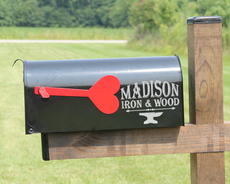 Heart Mailbox Flag, Decorative Mailbox Flag, Metal Heart Mailbox ...