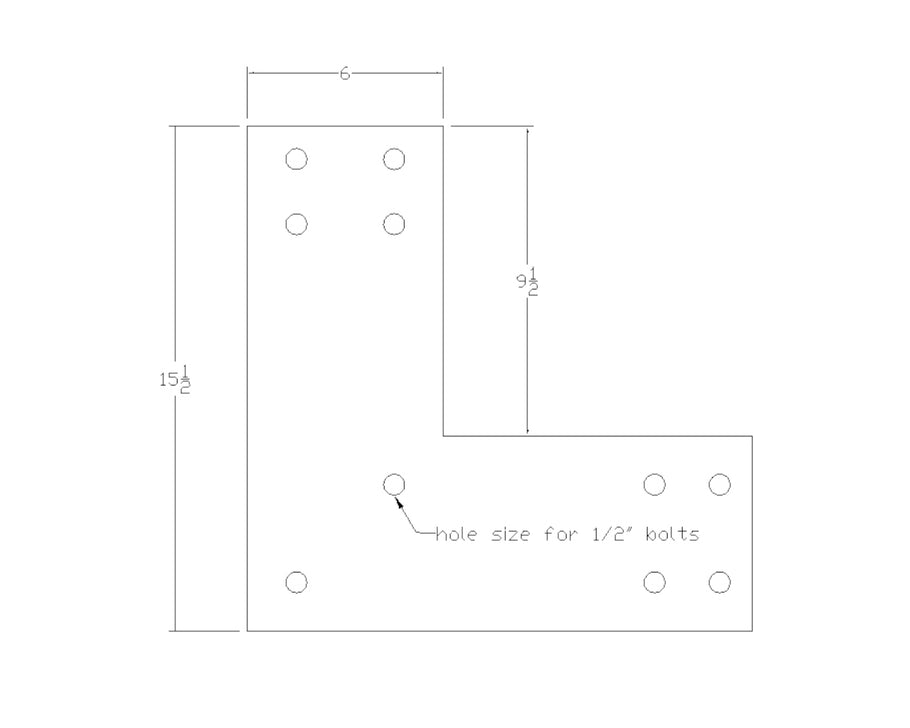 Industrial Style Brackets for 8x8 Dimensional Lumber | Madison Iron and ...