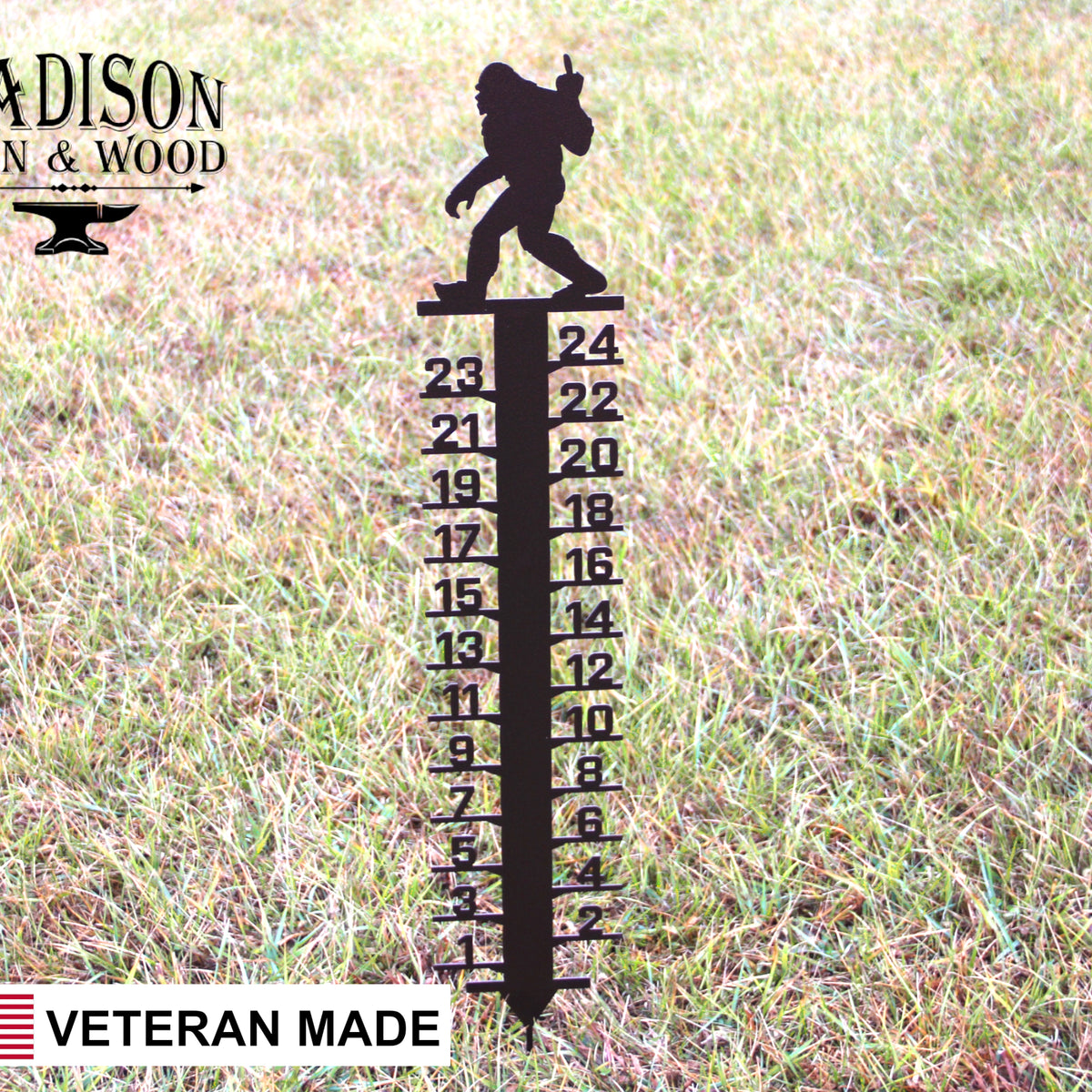 Bigfoot Middle Finger Snow Gauge