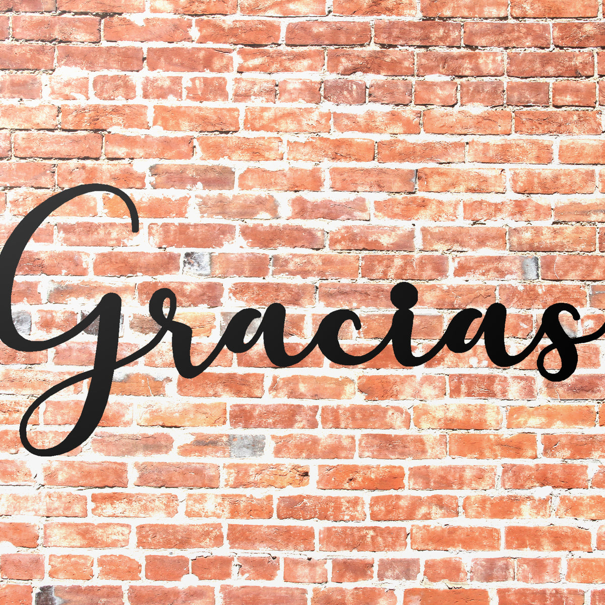 Gracias Metal Word Sign, Spanish Wall Decor, dining room decor, Childs ...