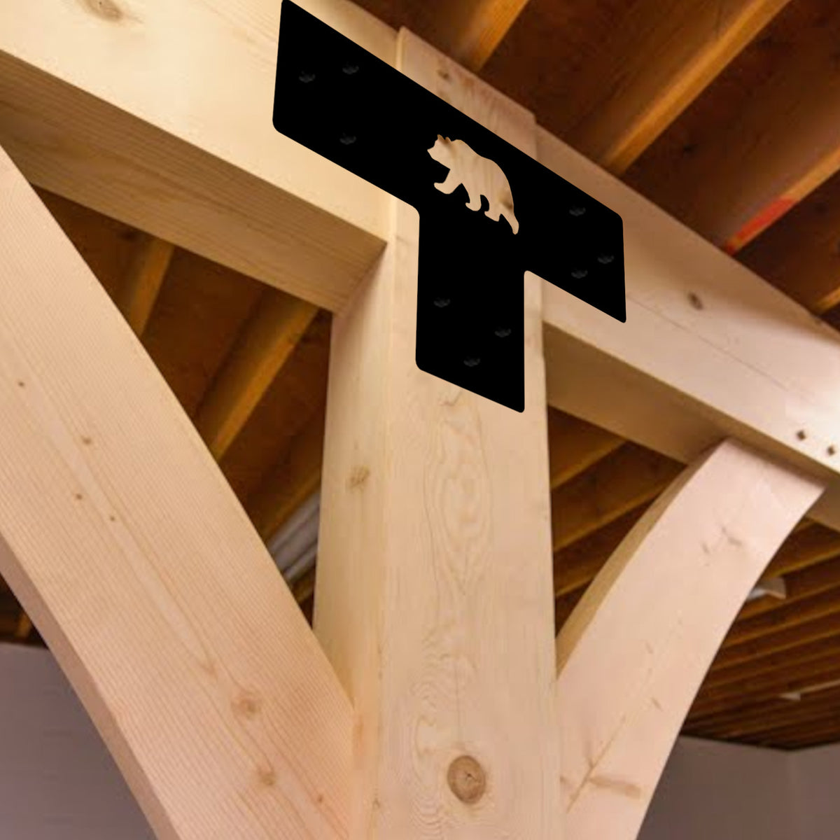 Standard 4" T Bracket With Design Options – Madison Iron and Wood