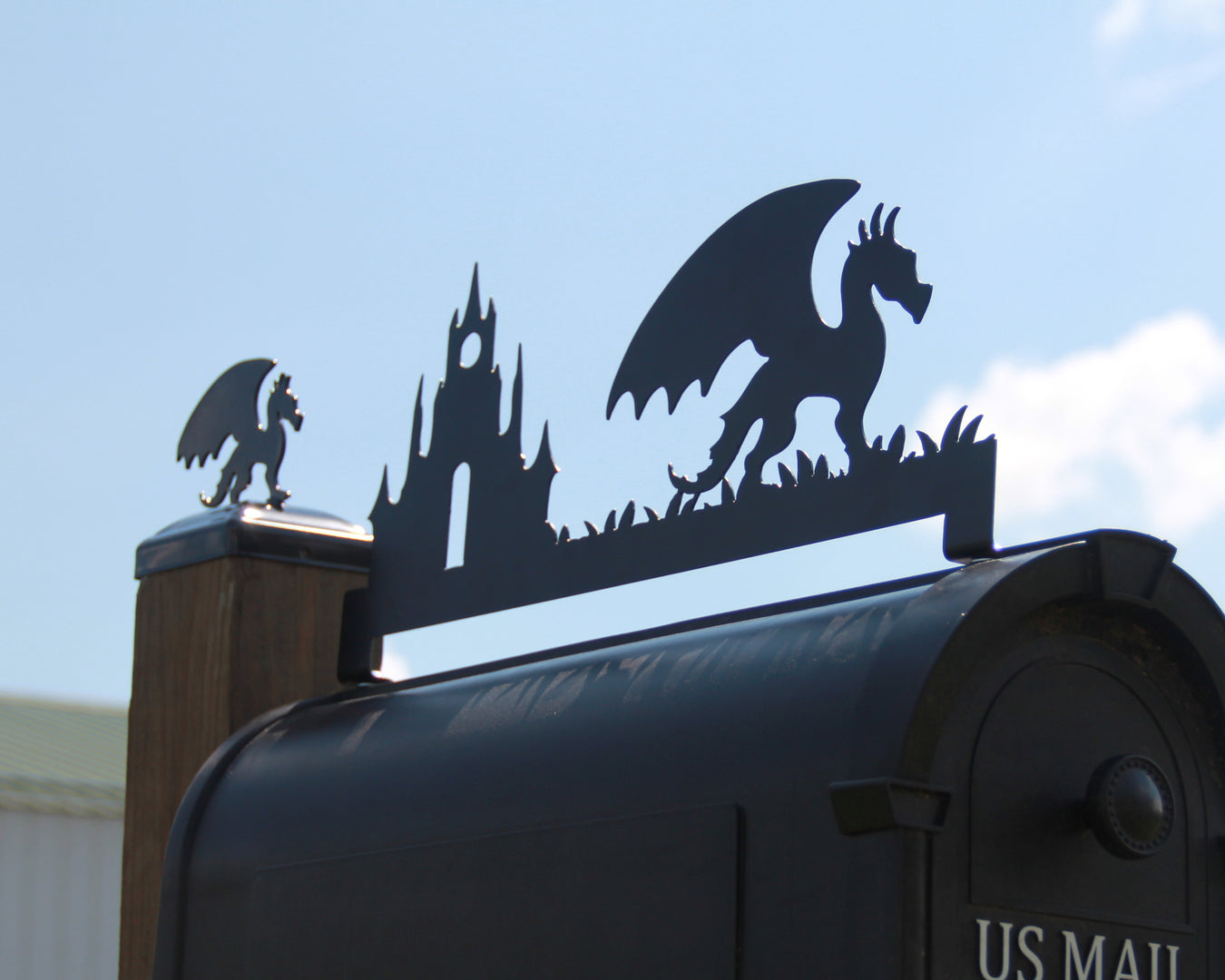 Mailbox Topper | Madison Iron and Wood