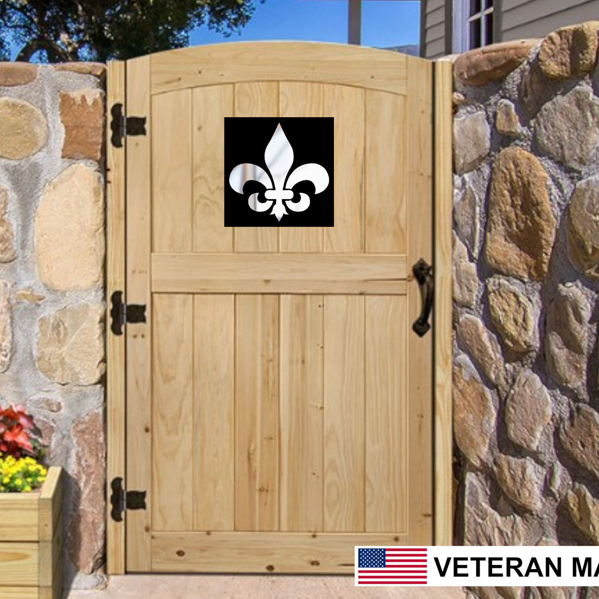 Fleur De Lis Gate Window Insert