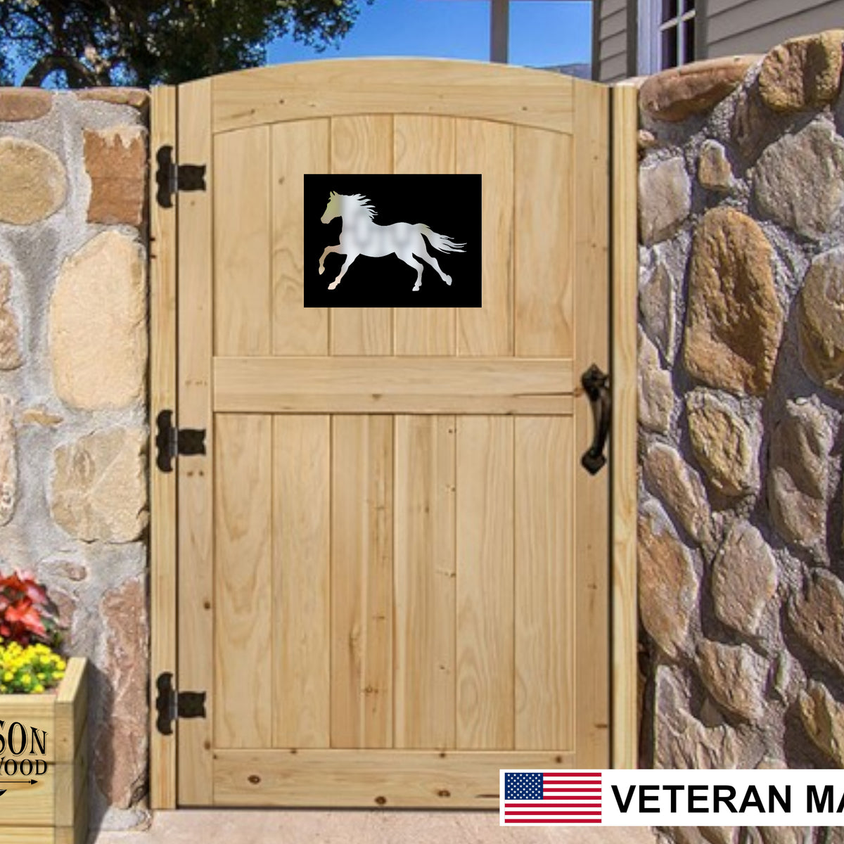 Horse Gate Window Insert | Madison Iron and Wood