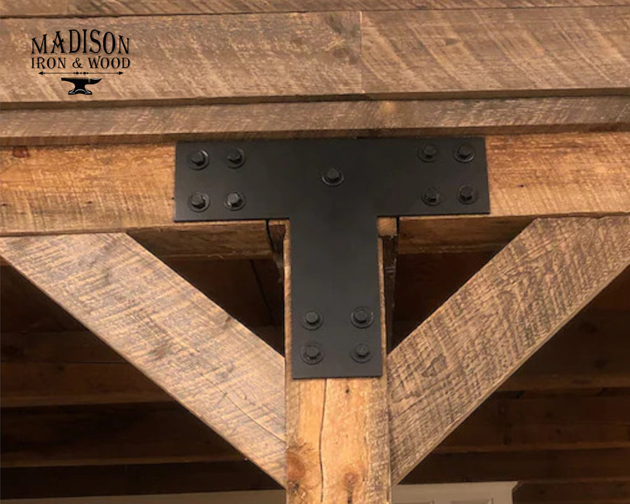 Post Brackets for 8x8 Dimensional Lumber, T, L, X, and Straight Brackets