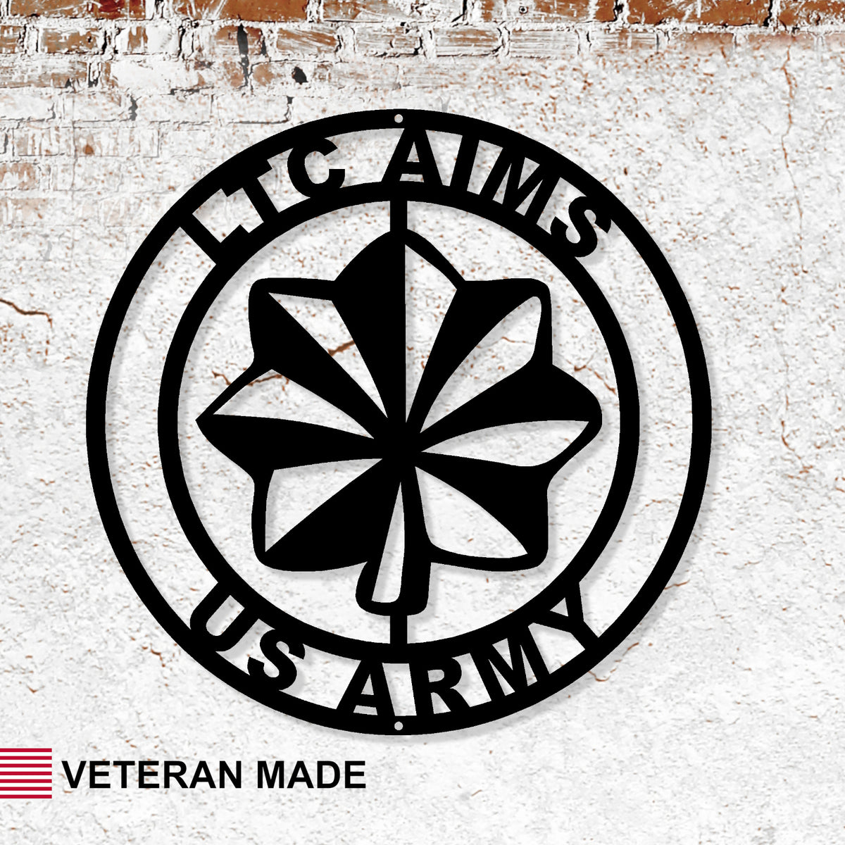 Military Rank Metal Sign for Veterans or Active Duty - Madison Iron and ...