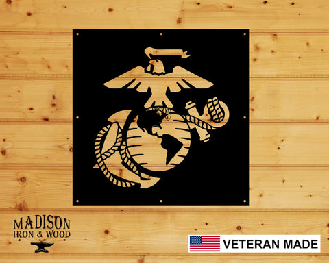 Marine Corps Gate Window Insert – Madison Iron and Wood