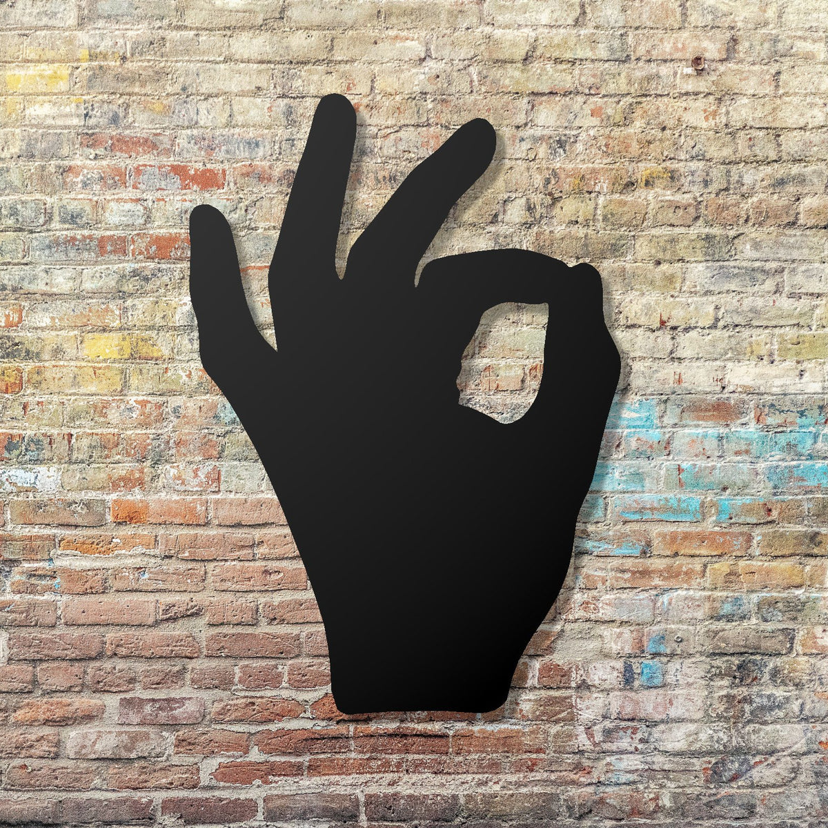 Ok Hand Sign, OK wall art, metal wall art, OK Sign Language, OK Wall ...