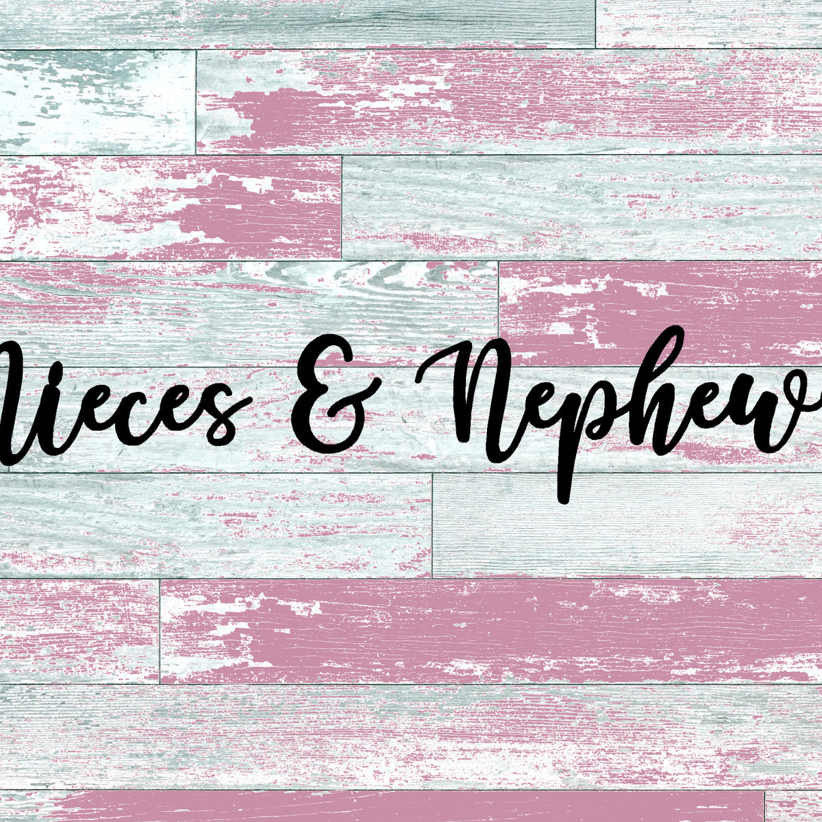 Nieces and Nephews Sign, Metal Word Sign, Nieces and Nephews picture ...