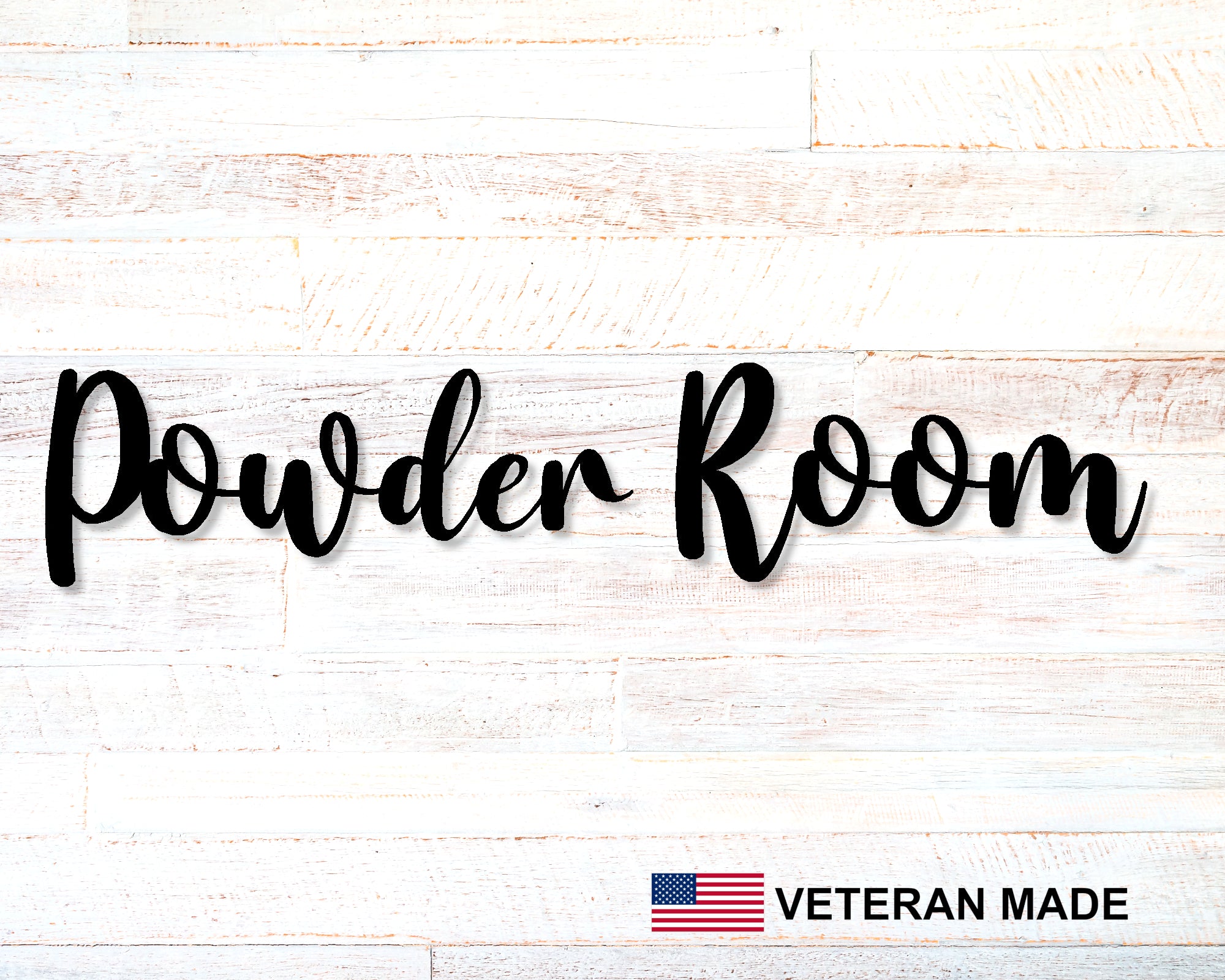 Powder Room Metal Word Sign, Decorative Metal Wall Hanging – Madison ...