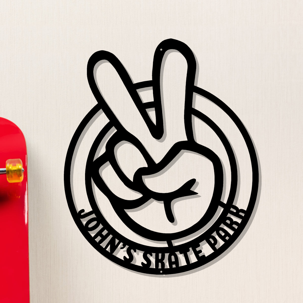 Peace Hand Sign, Peace wall art, metal wall art, Peace Sign Language ...