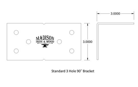 Standard Brackets | Madison Iron and Wood