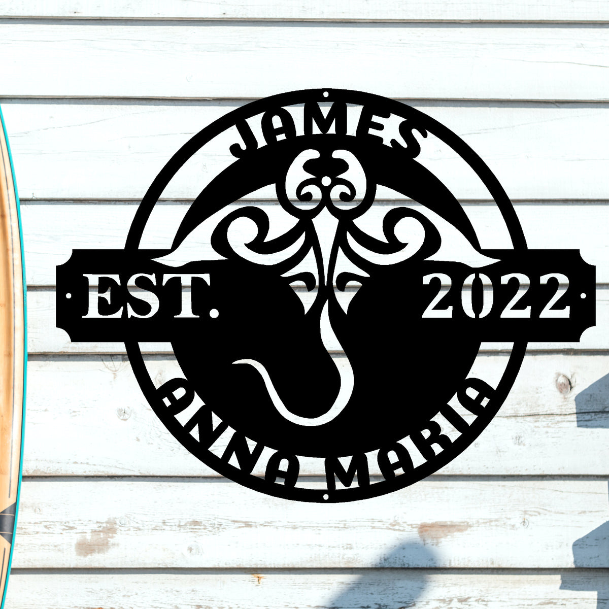 Stingray name Sign, Personalized Sign, Custom Established date Stingray ...