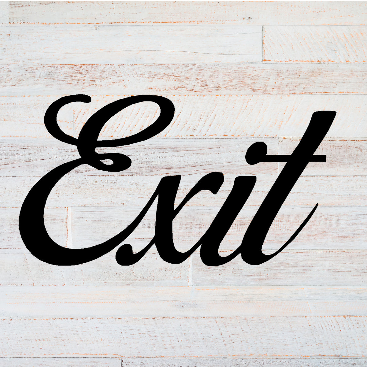 Exit Sign, home decor, exit business decor | Madison Iron and Wood
