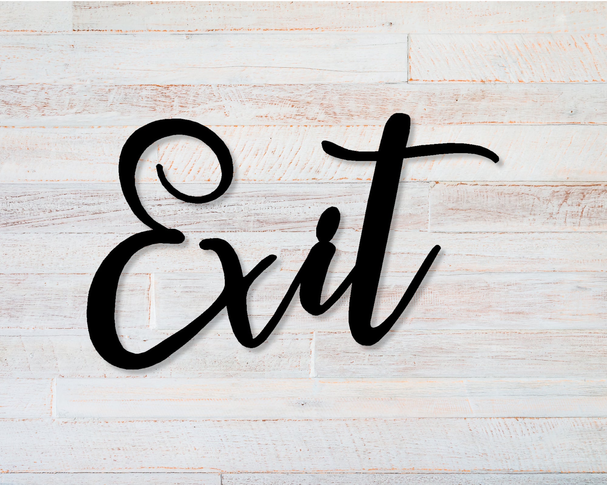Exit Sign, home decor, exit business decor | Madison Iron and Wood