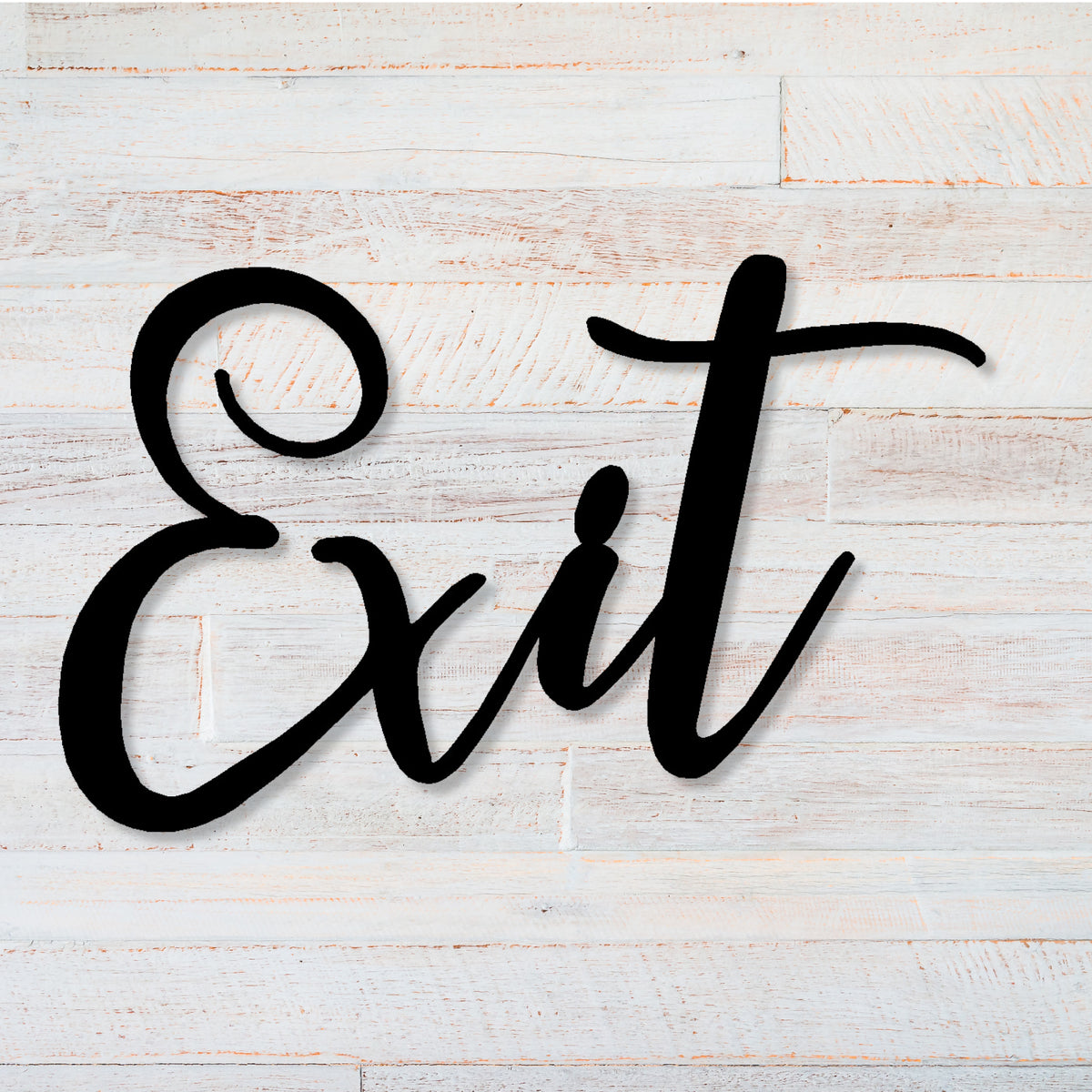 Exit Sign, home decor, exit business decor | Madison Iron and Wood