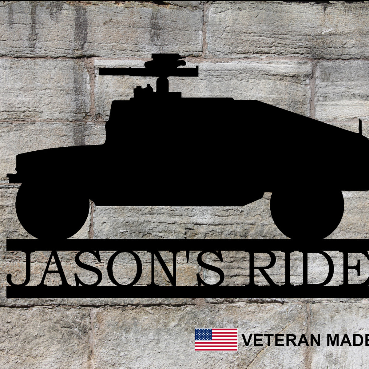 Humvee Personalized Steel Sign, Custom Military Humvee Decor, Humvee ...