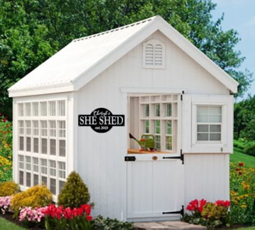 Personalized She Shed Sign, Established Date Sign, She Shed Gift for Her